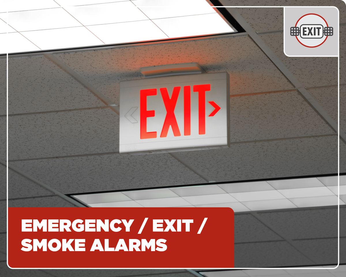 Bright, Easy-to-Read Signage Directing You to Safety - 1000 Bulbs