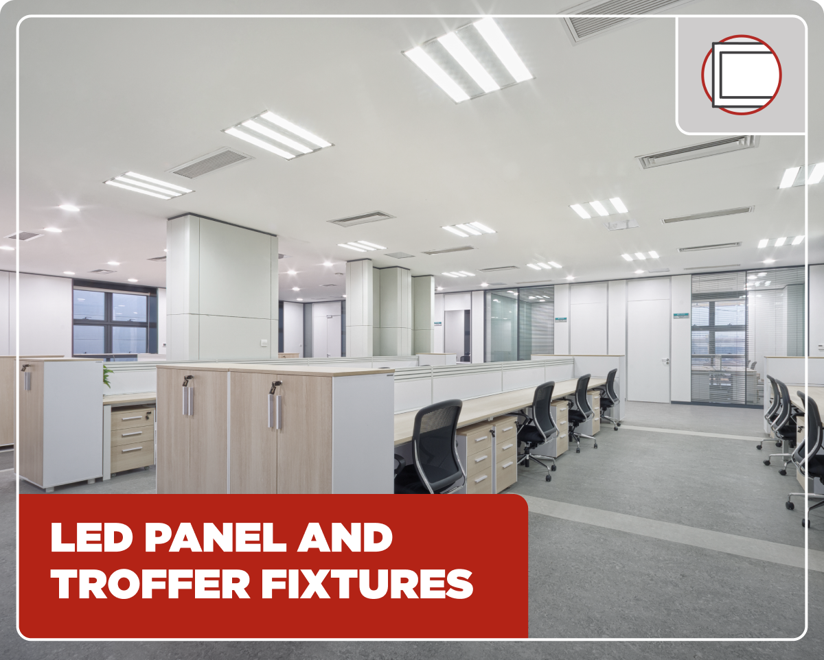 Our LED Panel and Troffer fixtures are optimal for any office space ...