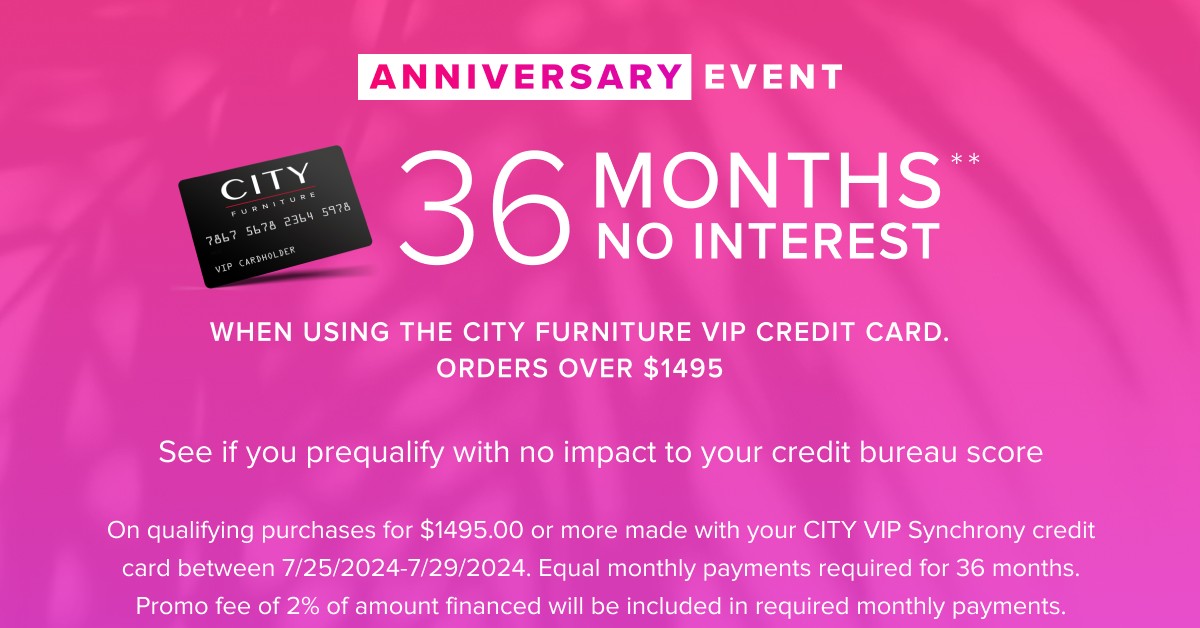 City Furniture Pay ZERO Interest on Top Styles Campaign Buzz